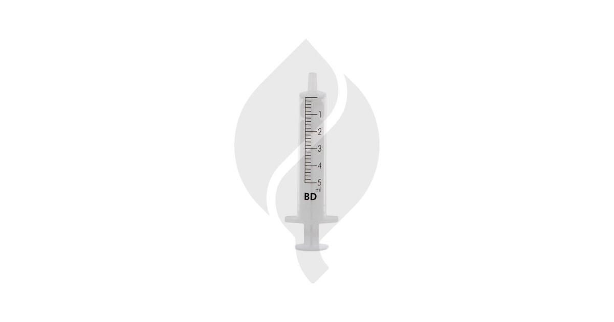 Syringe BD 2 pieces Luer eccentric cone 5ml | Leafsis